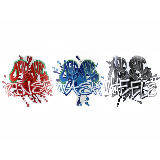 Sada samolepek Dodo Juice Bucket Triple Vinyl Sticker Kit ('Wash ...